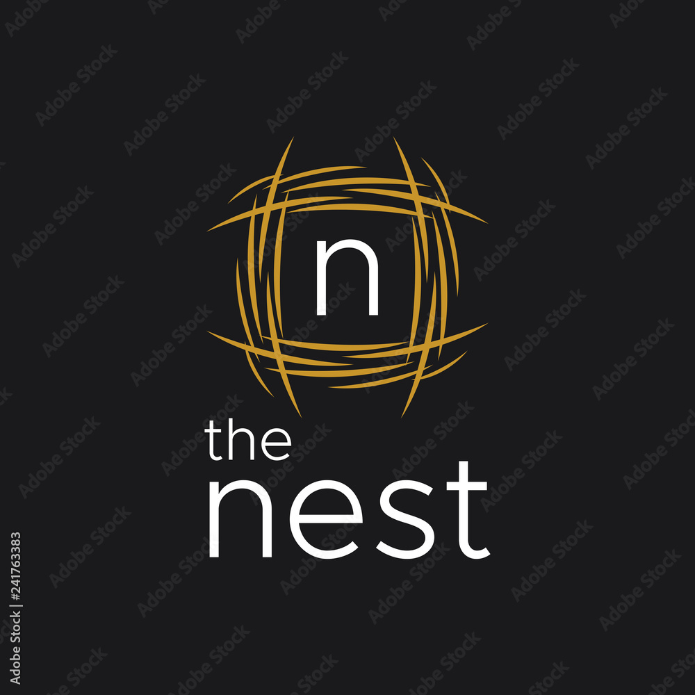 THE NEST LOGO Stock Vector | Adobe Stock