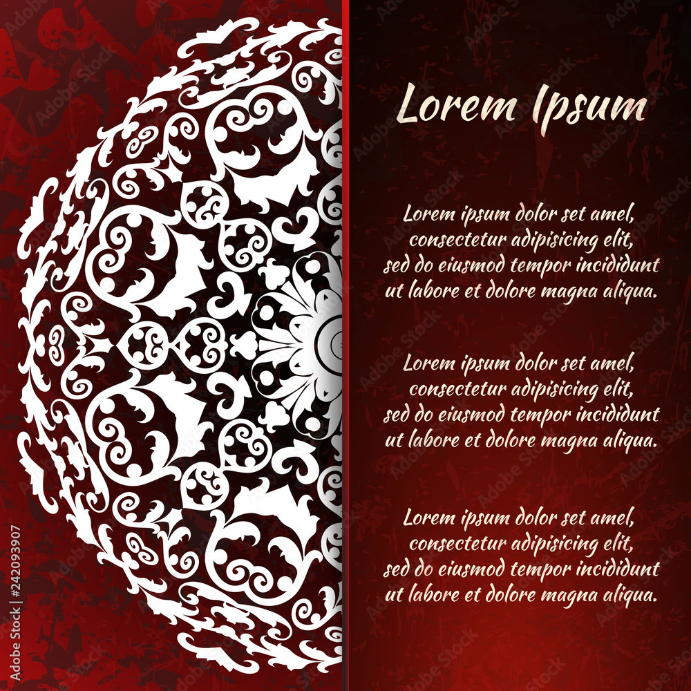 Flyer holiday card, frame for congratulations on your wedding ...