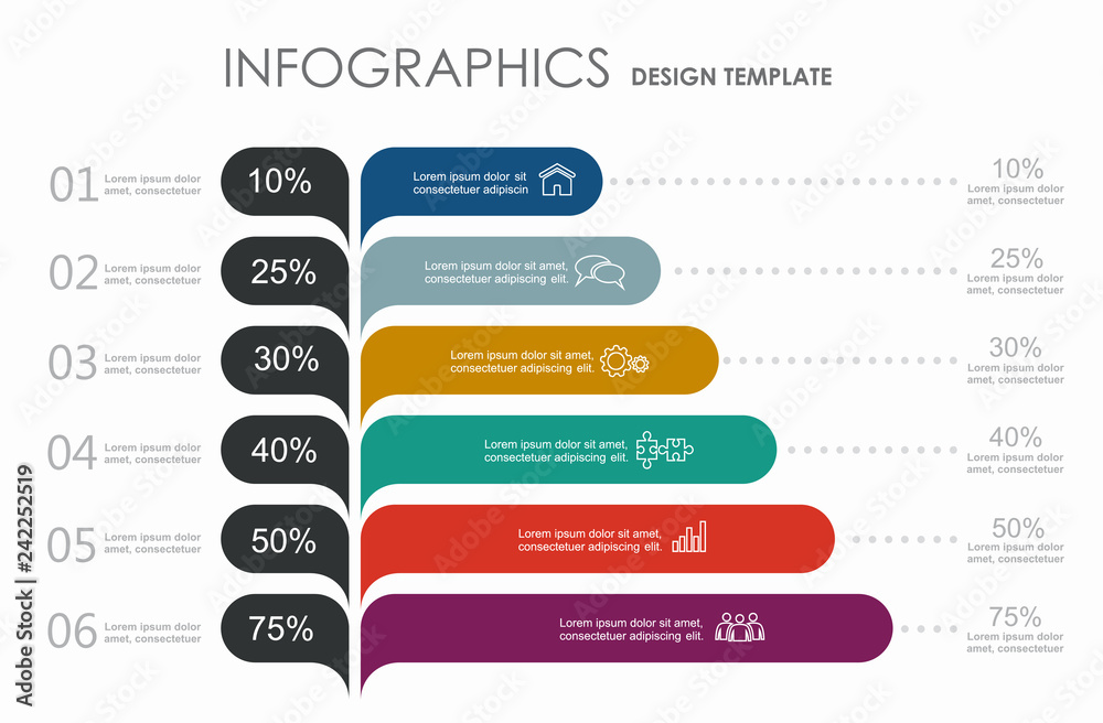 Infographic design template with place for your data. Vector ...
