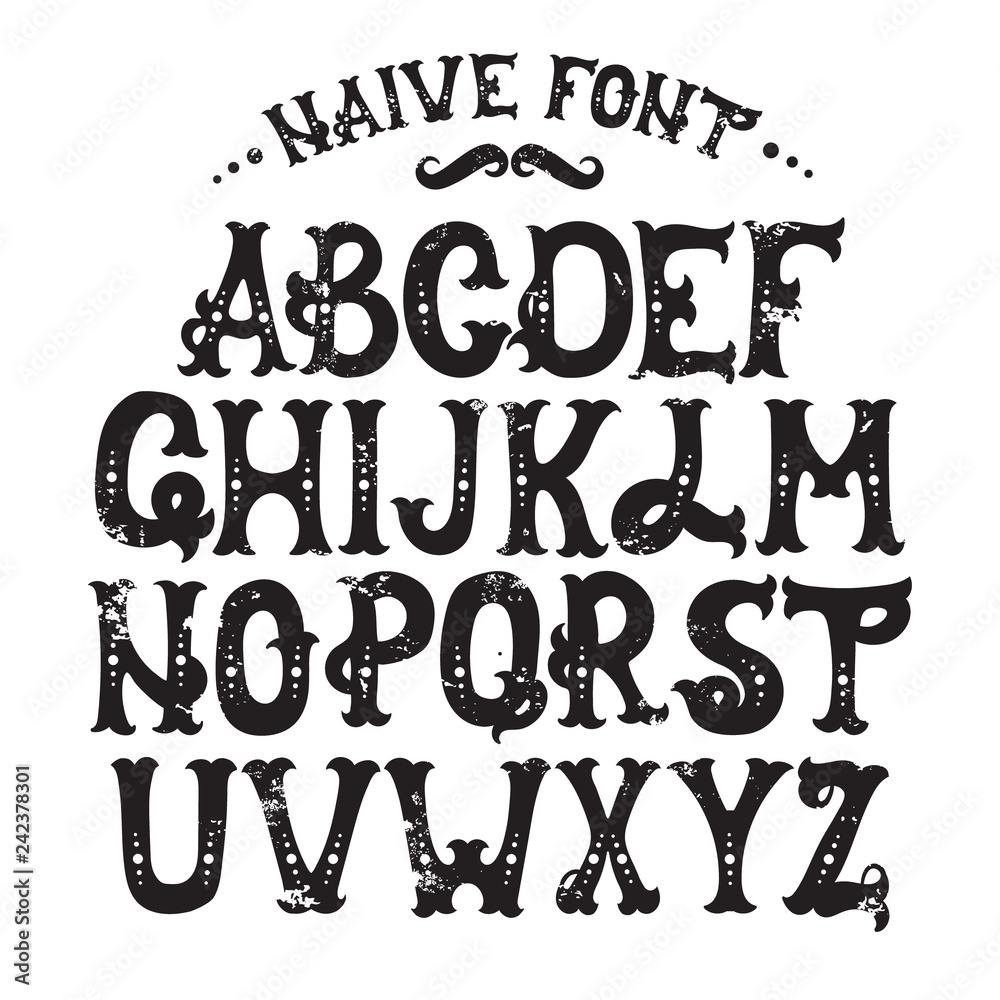 Hand drawn trendy font. Custom handwritten alphabet. Original Letters ...