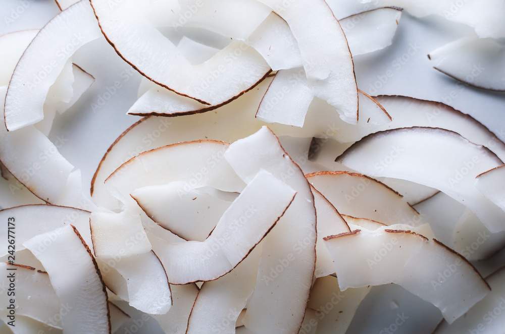 coconut slices Stock Photo | Adobe Stock