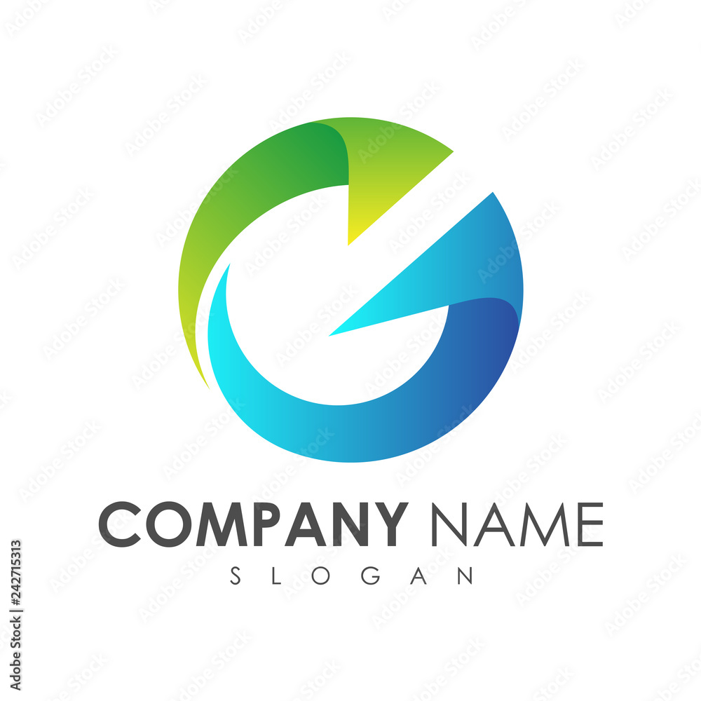 Circle Letter G Logo, Globe Letter G Logo Vector, World Symbol Stock ...