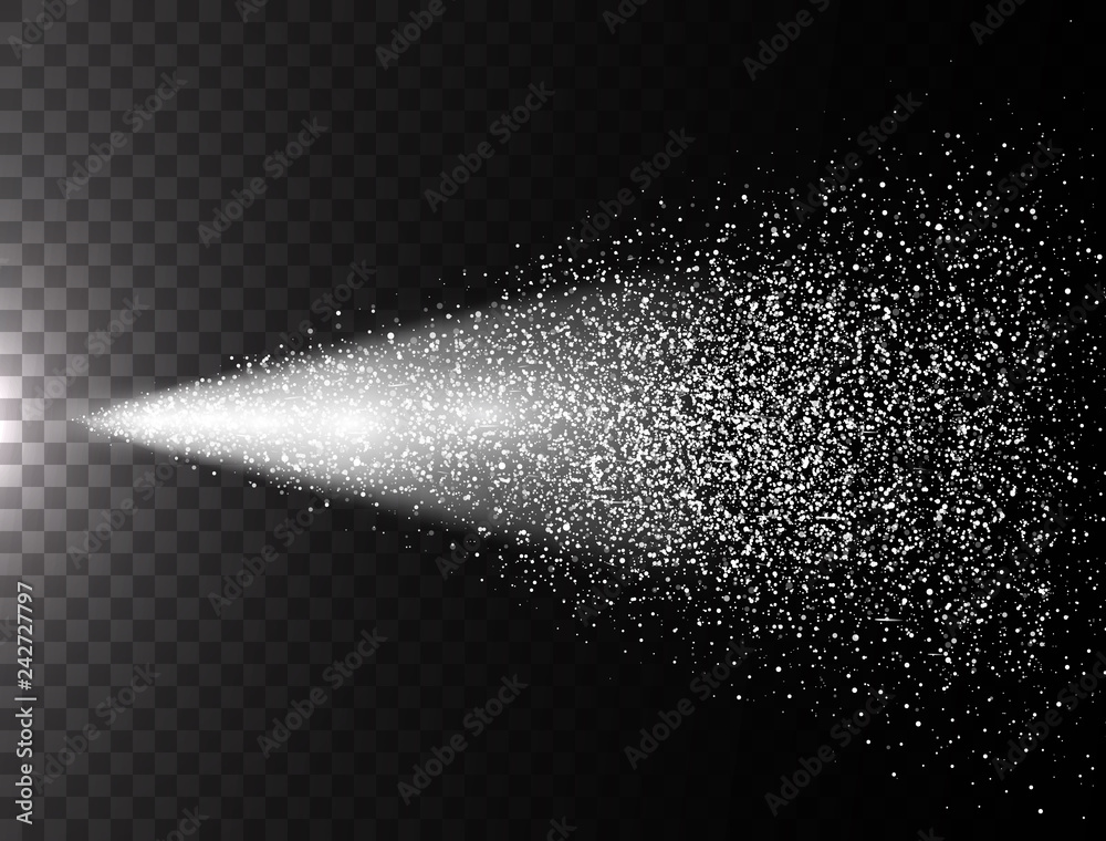 Water spray mist of atomizer on transparent background. Realistic spray ...