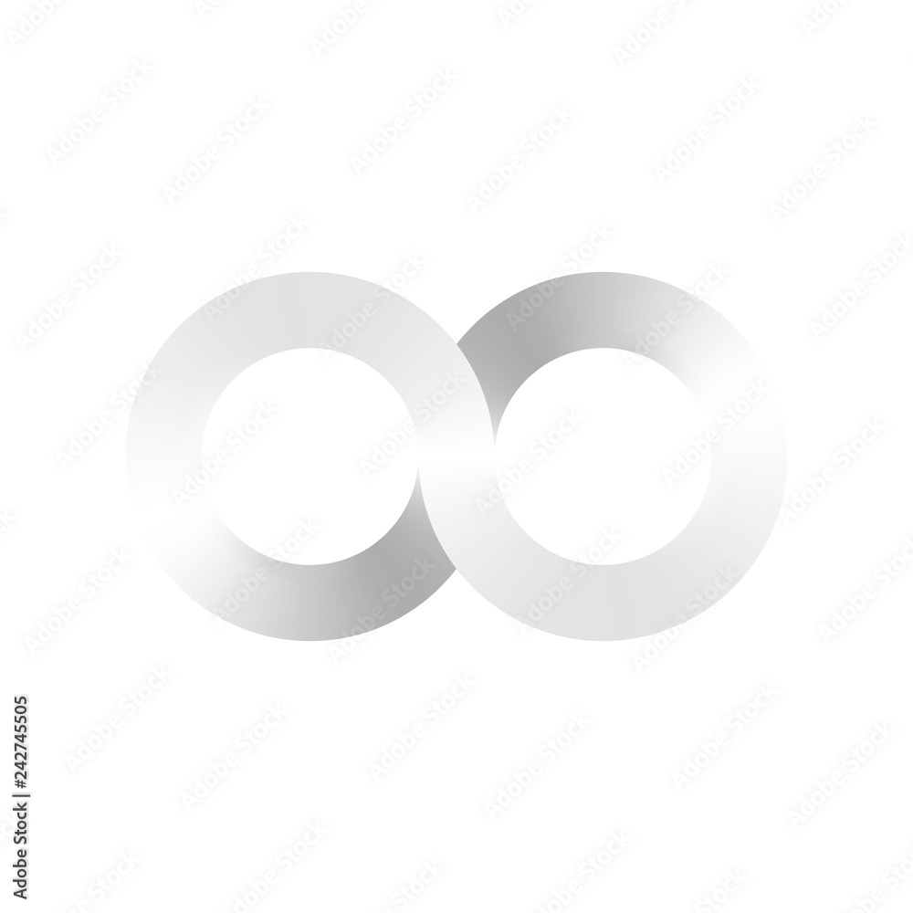 Infinity symbol icon, aka lemniscate, looks like sideways number eight ...
