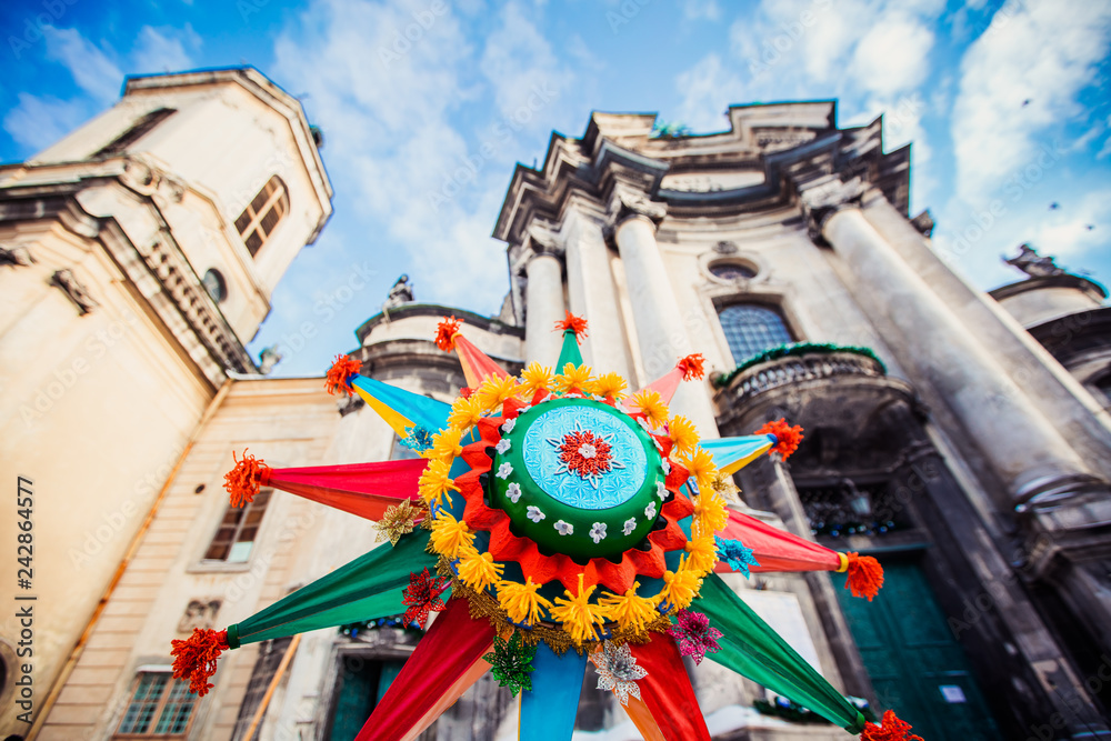 Celebration of Orthodox Christmas in Lviv. Festival "The flash of ...