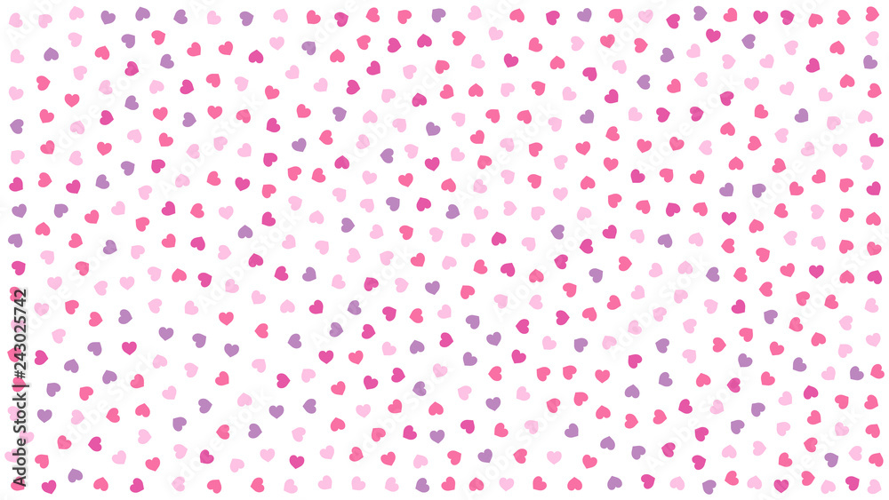 Cute hearts. Background with small hearts. Pattern with small purple ...