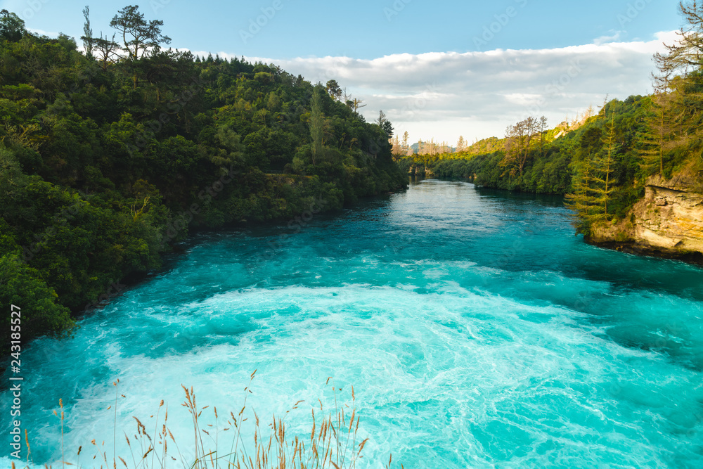 Huka Falls. The Huka Falls are a set of waterfalls on the Waikato River ...