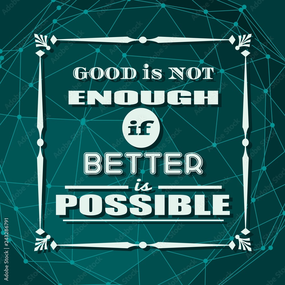 Yes you can. Motivation typography quote. Edged letters font ...