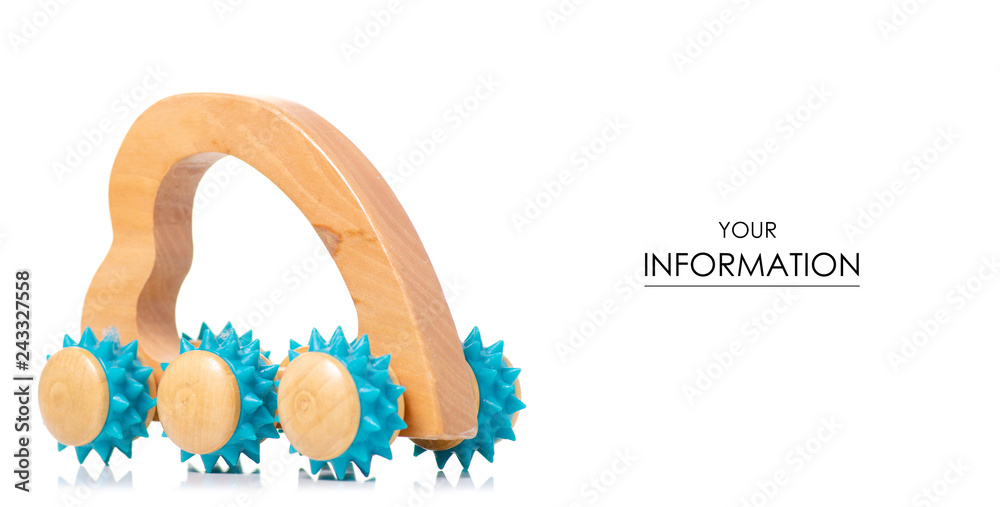 Hand-held massager pattern on white background isolation Stock Photo ...