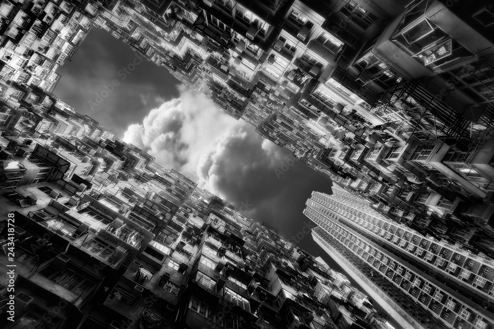 Yick Cheong Building, also known as the Monster Building, old buildings ...