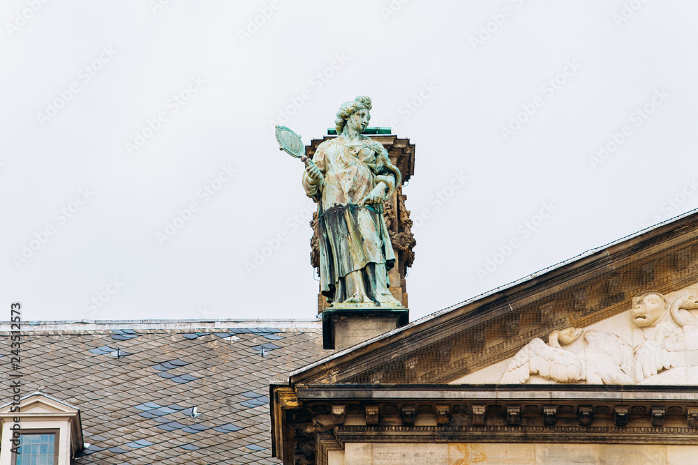 statue of st george killing dragon Stock Photo | Adobe Stock