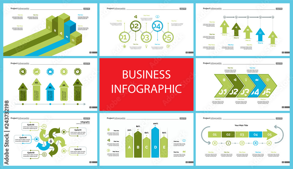 Business inforgraphic design set for management concept. Can be used ...