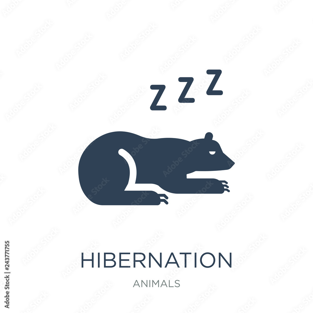hibernation icon vector on white background, hibernation trendy Stock ...