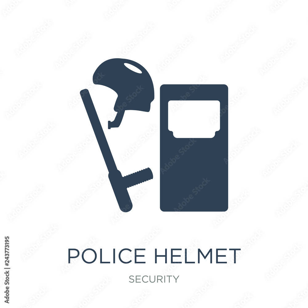 police helmet icon vector on white background, police helmet trendy ...
