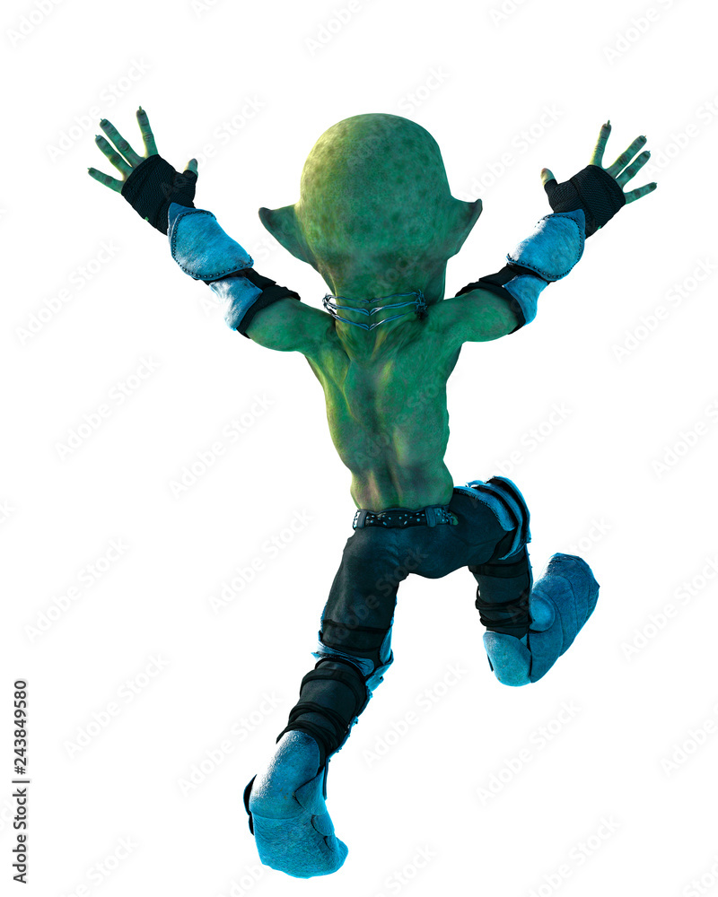 goblin cartoon in a white background Stock Illustration | Adobe Stock