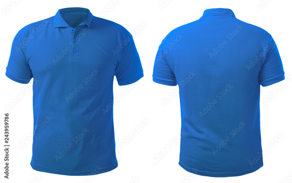 Photo Stock Blue Collared Shirt Design Template | Adobe Stock