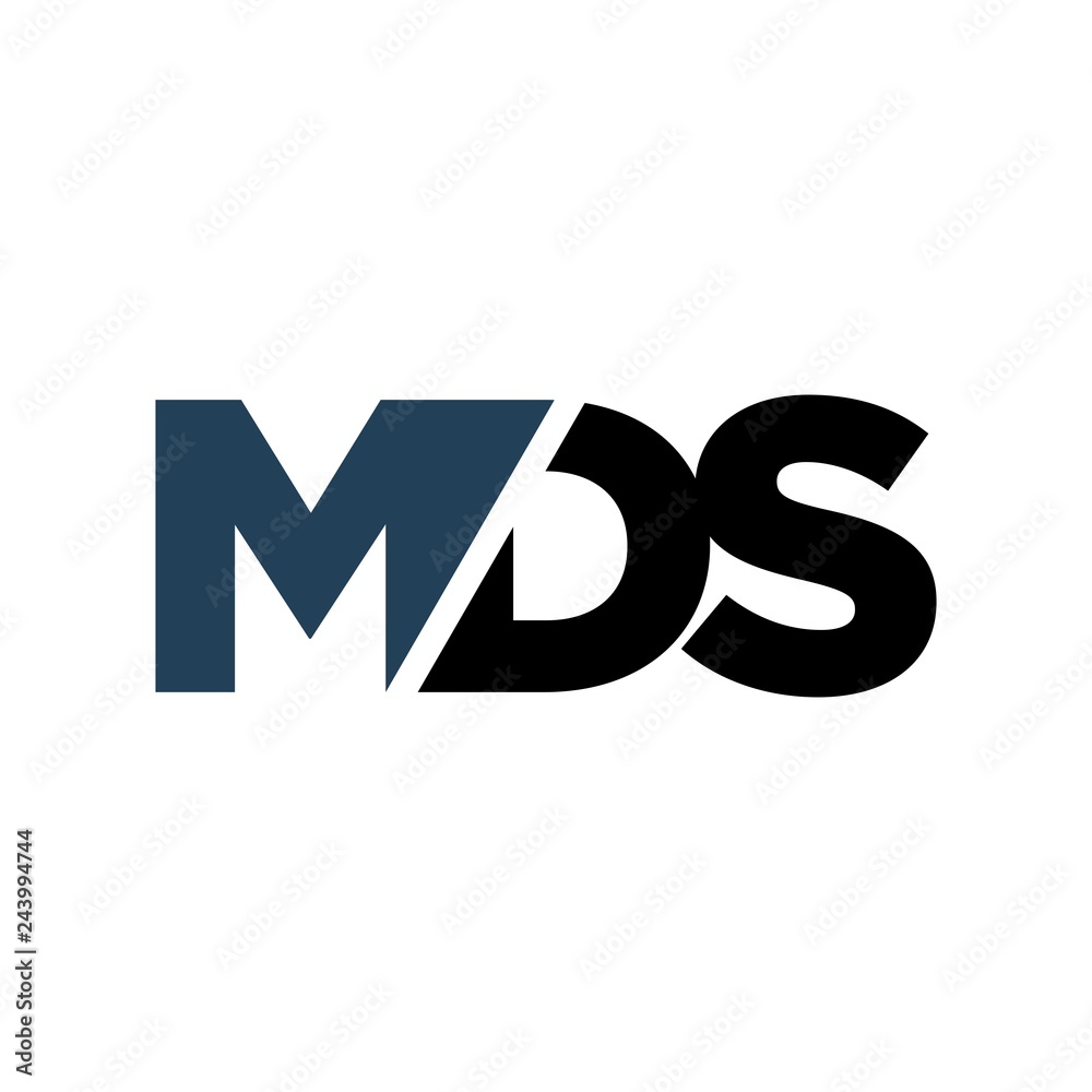 letter M D S vector logo Stock Vector | Adobe Stock
