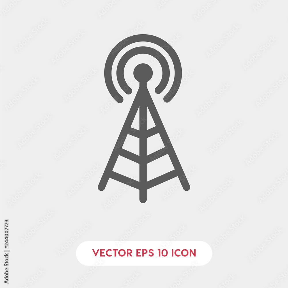 Antenna icon. Antenna vector symbol. Linear style sign for mobile ...
