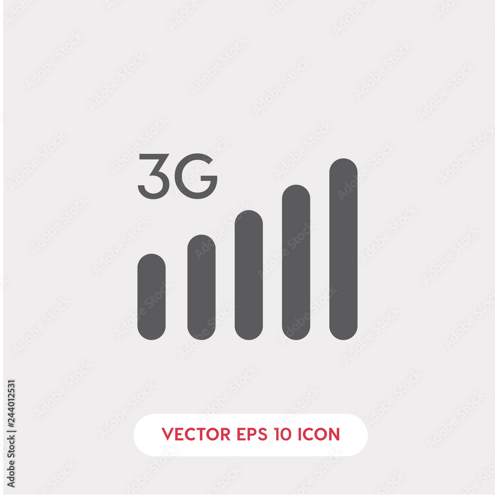 Vector de Stock 3g internet icon. 3g internet icon vector. Linear style ...