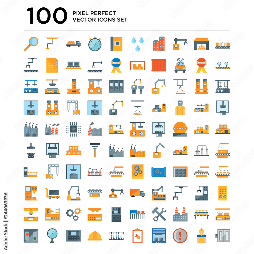 100 pack of Conveyor, Worker, Warning, 3d printer, Plan, Helmet ...