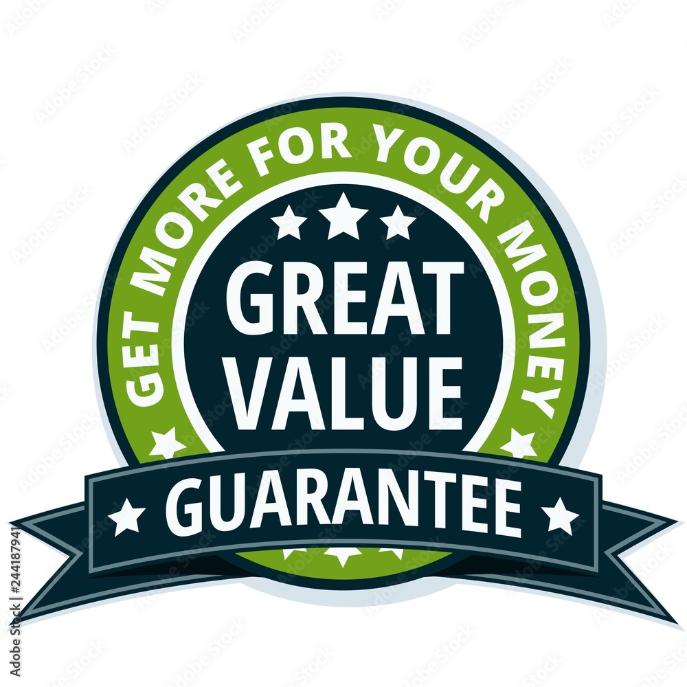 Great Value label illustration Stock Vector | Adobe Stock