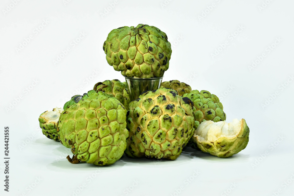 ภาพถ่าย Stock Exotic Brazilian fruit as known as "Fruta do Conde or ...