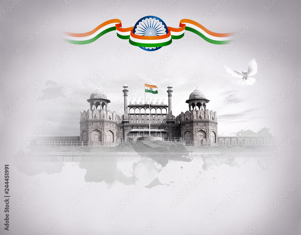 RED FORT AGRA Stock Illustration | Adobe Stock