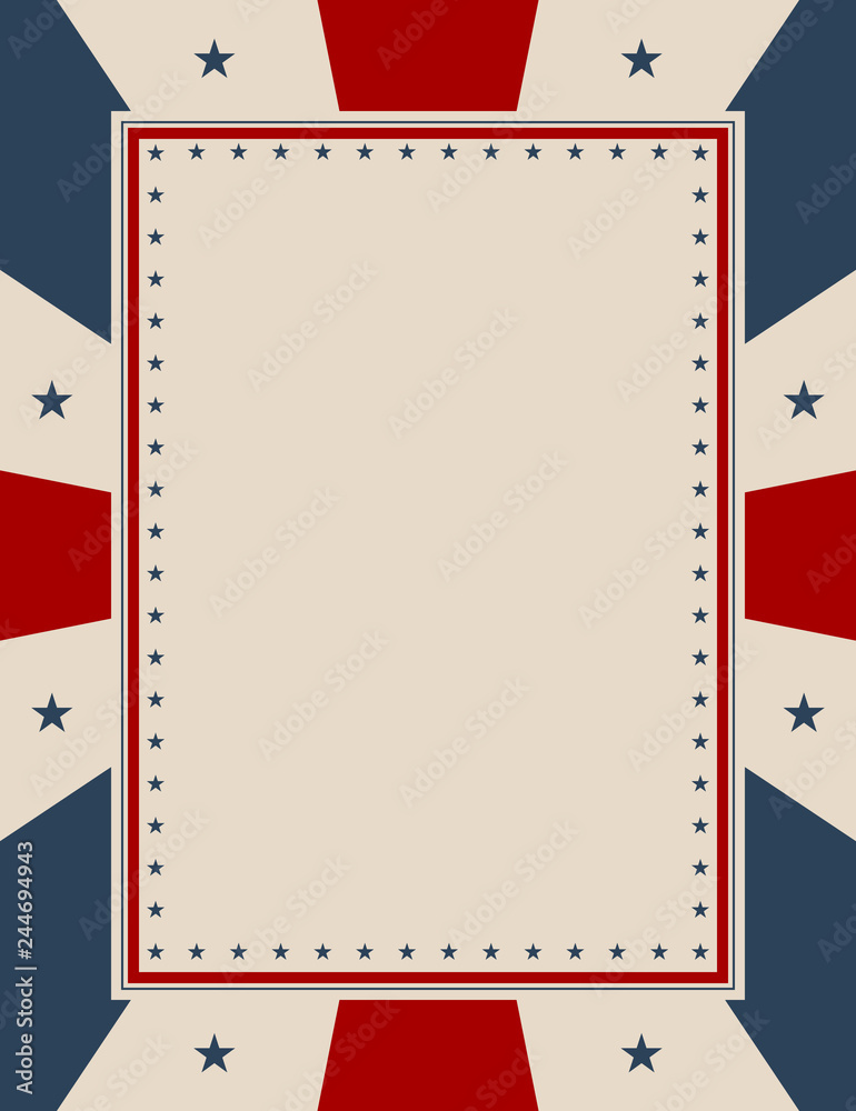 American Flag Design. American background for national celebrations ...