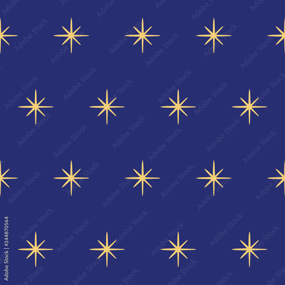 Gothic Stars. Seamless pattern. Popular motiff in a decorative Medieval ...