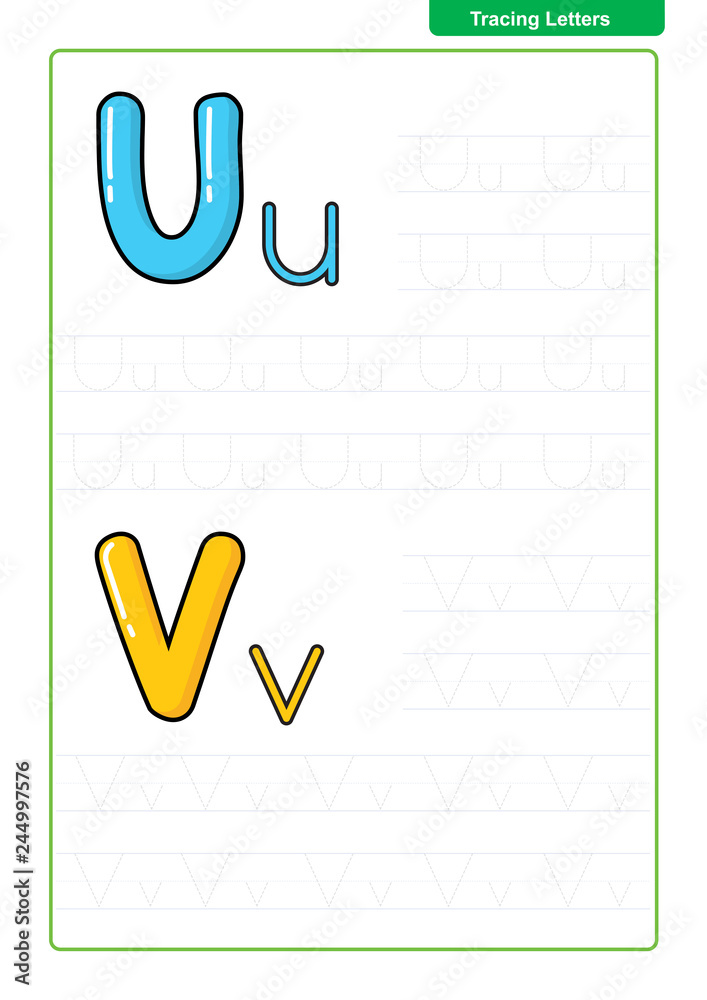 ABC Alphabet letters tracing worksheet with alphabet letters. Basic ...