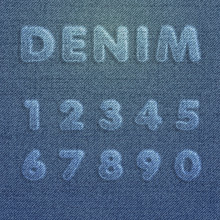 Alphabet Letters In Denim Free Stock Photo - Public Domain Pictures