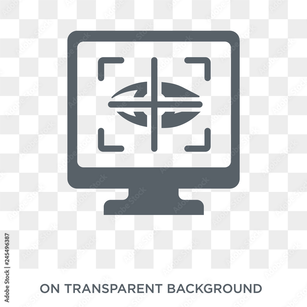 Tracking icon. Trendy flat vector Tracking icon on transparent ...