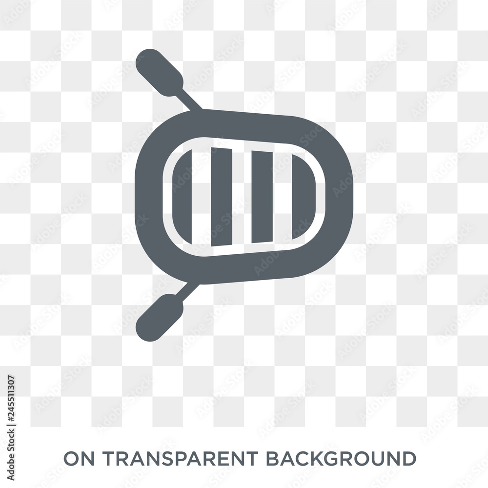 Raft icon. Trendy flat vector Raft icon on transparent background from ...