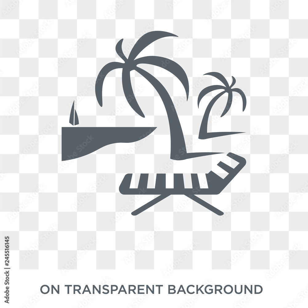 Resort icon. Trendy flat vector Resort icon on transparent background ...