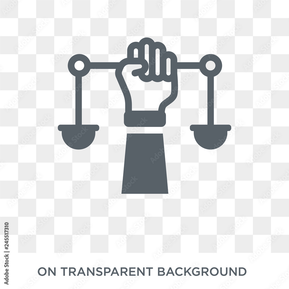 civil rights icon. Trendy flat vector civil rights icon on transparent ...