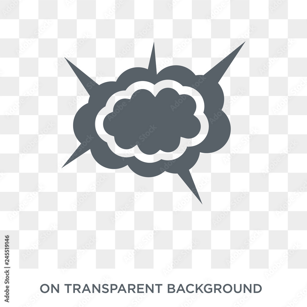 Explosion icon. Explosion design concept from Army collection. Simple ...