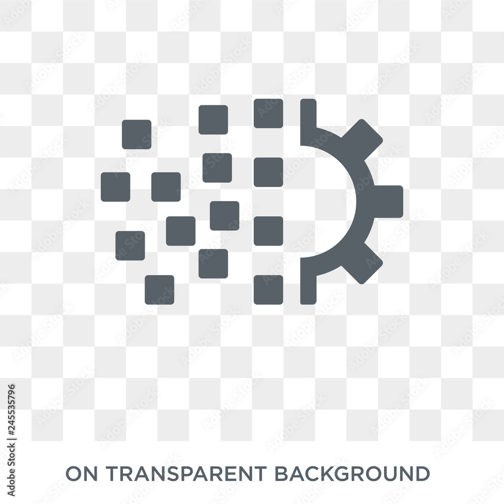 Stock-Vektorgrafik „digital transformation icon. Trendy flat vector ...