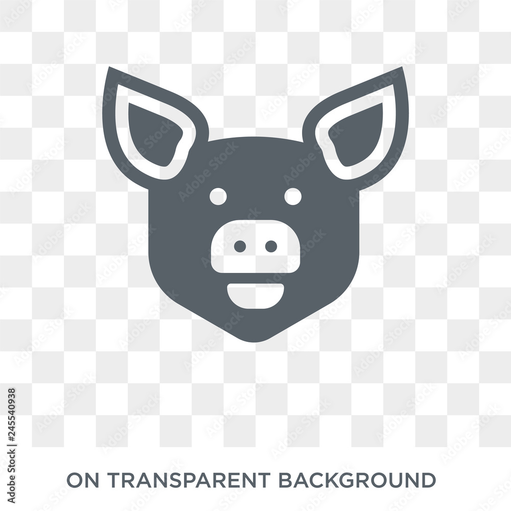 Hog icon. Trendy flat vector Hog icon on transparent background from ...