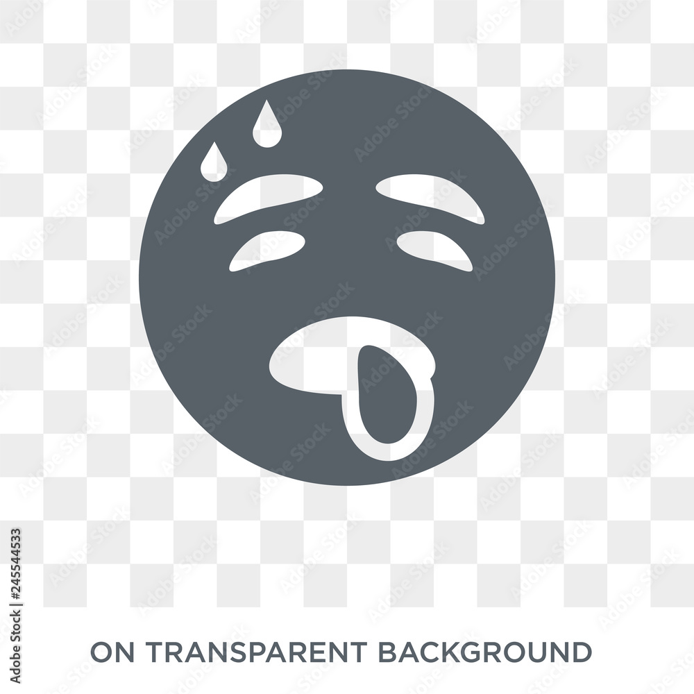 Exhausted emoji icon. Exhausted emoji design concept from Emoji ...