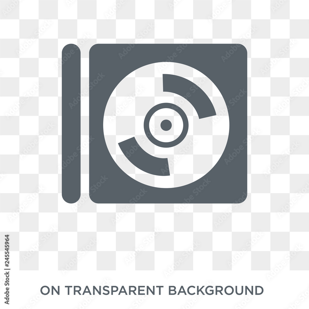 Compact disc icon. Trendy flat vector Compact disc icon on transparent ...