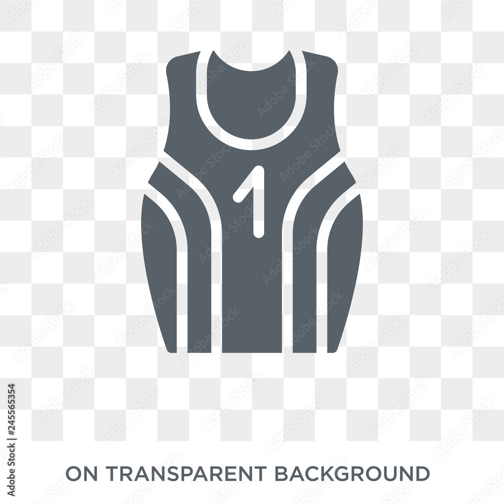 Basketball jersey icon. Basketball jersey design concept from Clothes ...