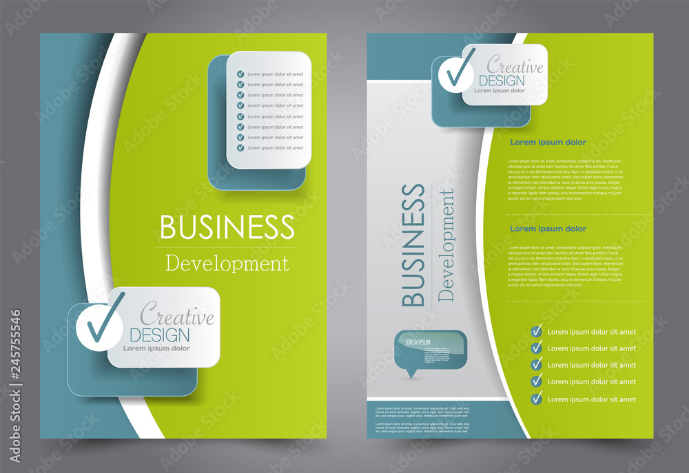 Flyer template. Brochur design for a business, education, advertisement ...