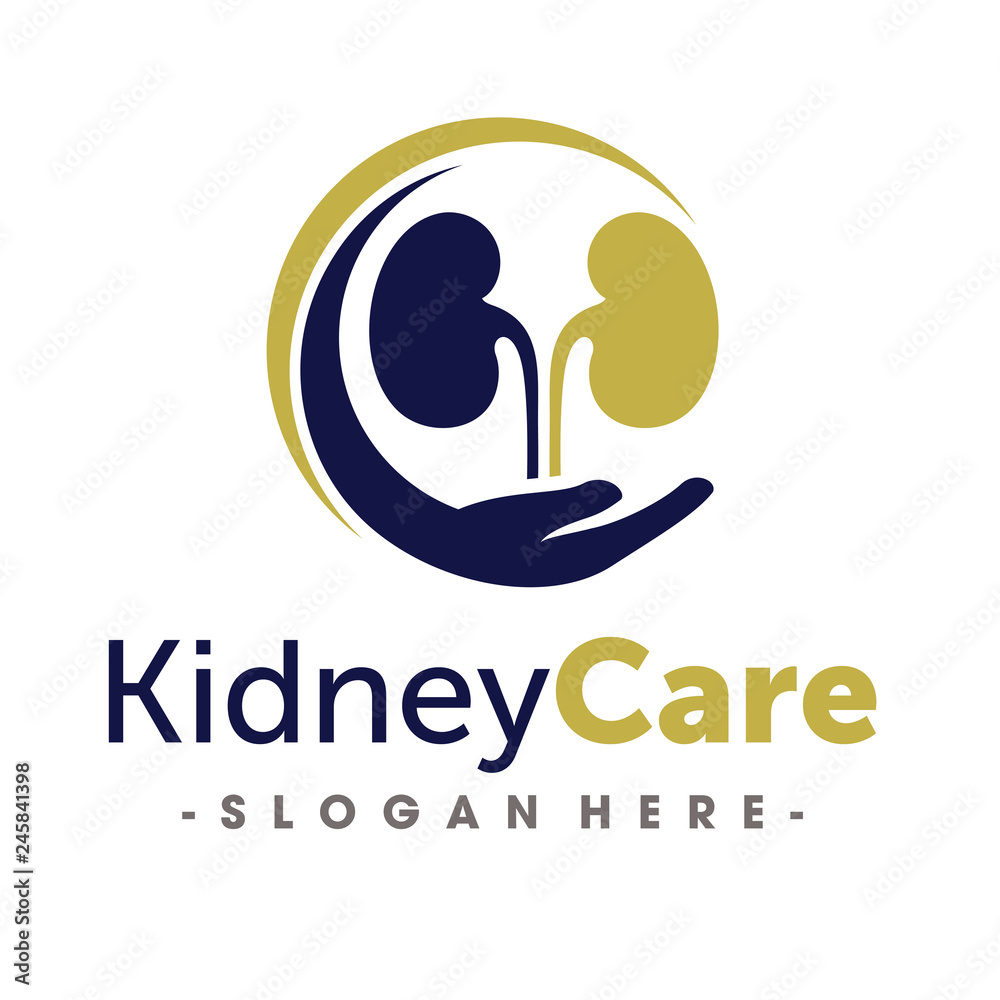 Kidney Care Logo Vector Inspiration Stock Vector | Adobe Stock