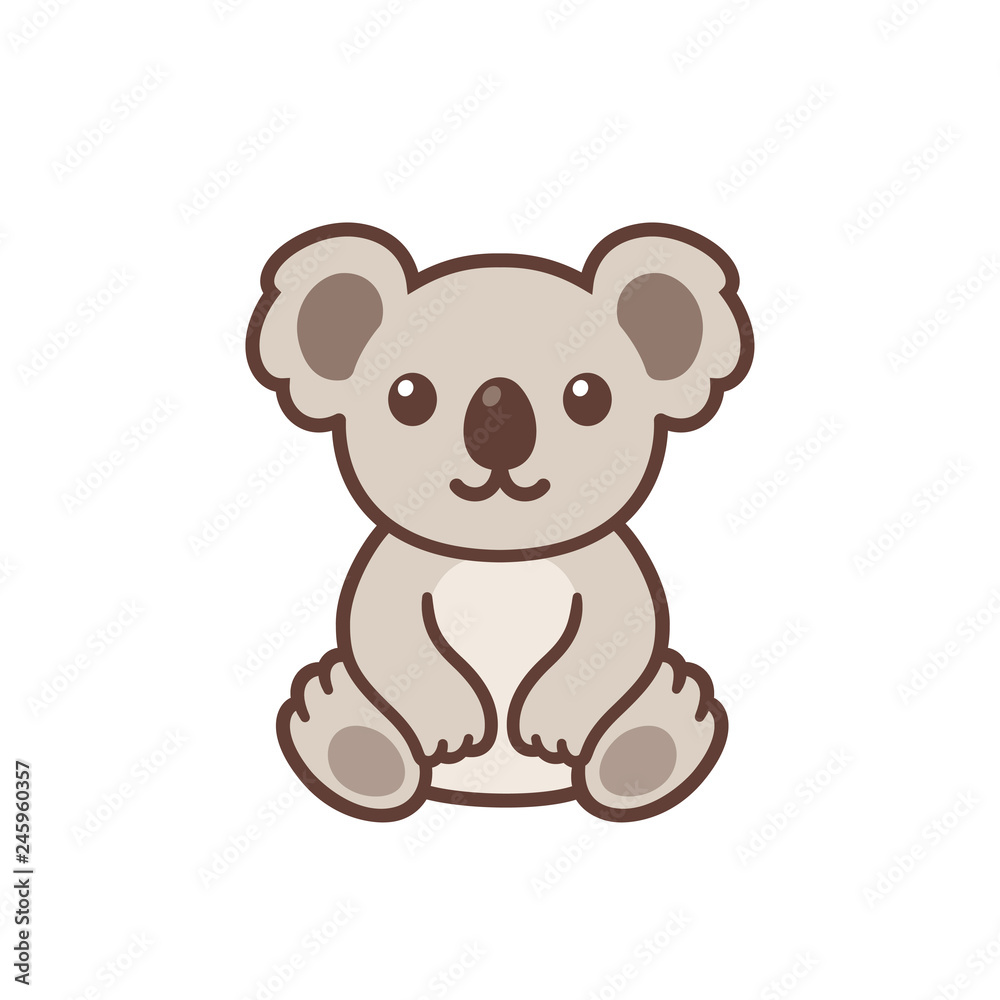 Cute cartoon koala Stock Vector | Adobe Stock