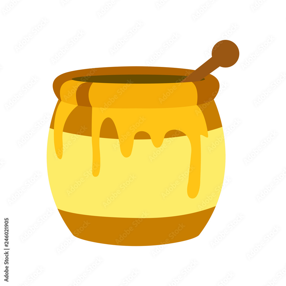 honey jar vector