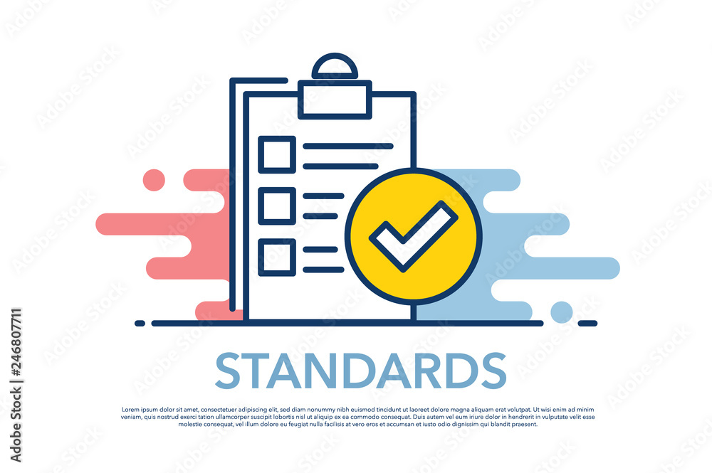 STANDARDS ICON CONCEPT Stock Vector | Adobe Stock