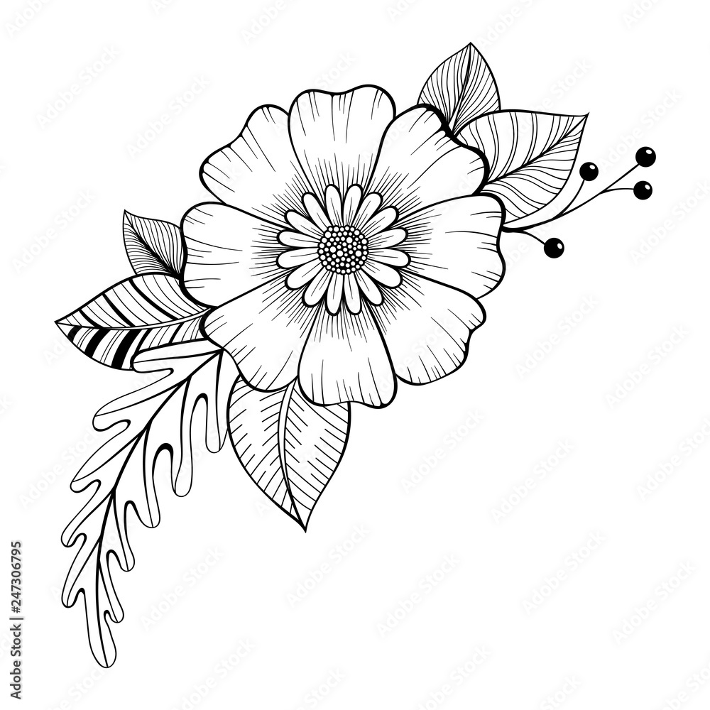 Cool Flower Designs Easy To Draw