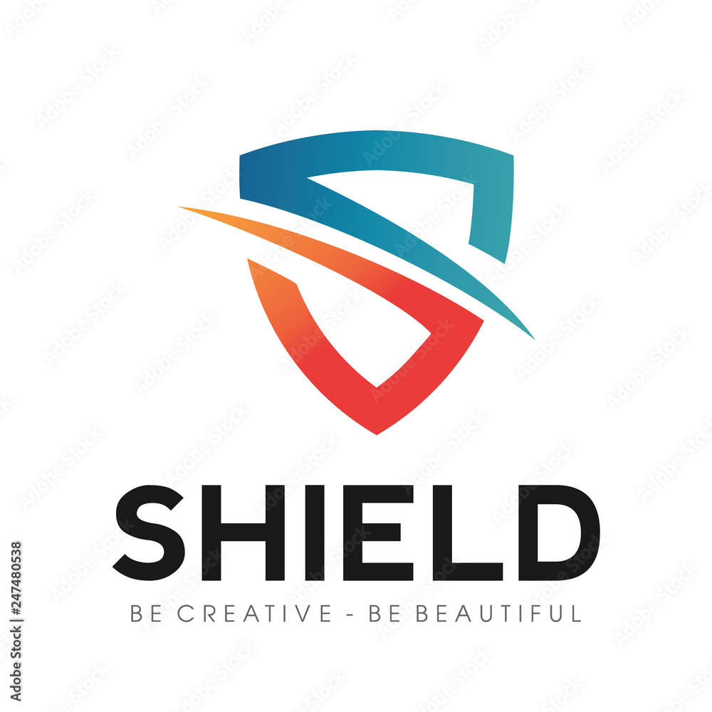 Secure shield with Initial S logo Vector Stock Vector | Adobe Stock