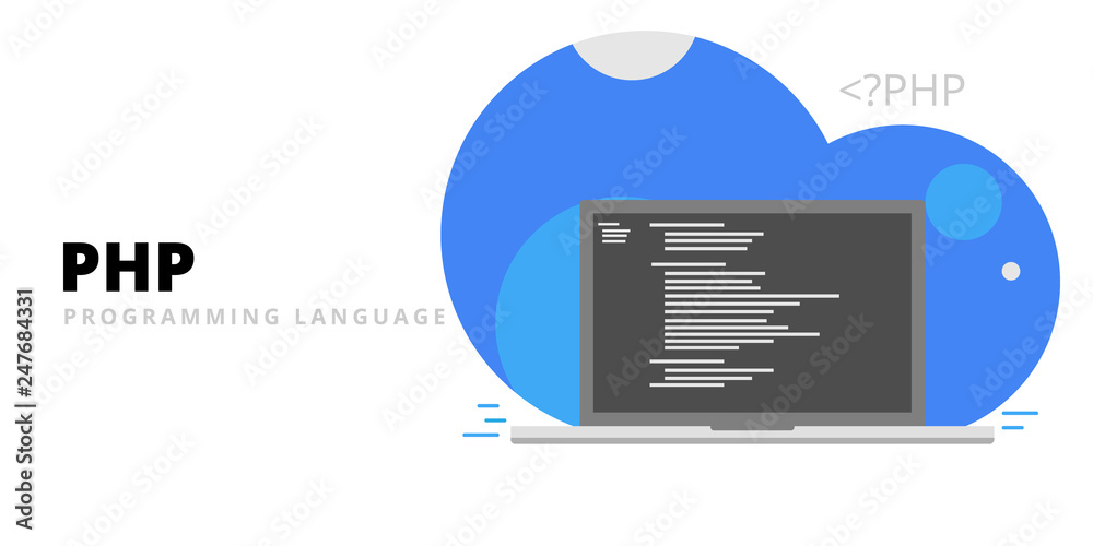 Learn To Code Php Web Programming Language With Script Code On Laptop Screen Php Framework