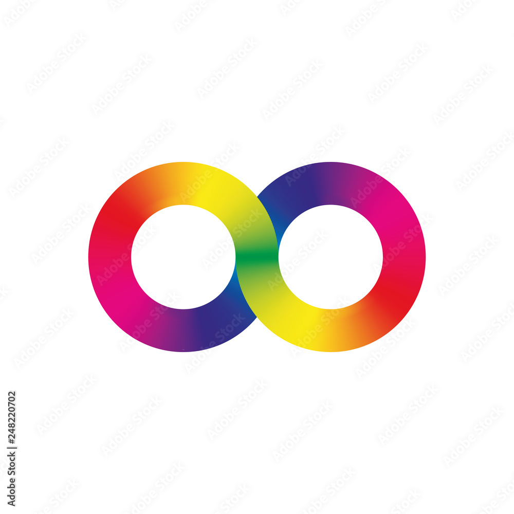 Infinity symbol icon, aka lemniscate, looks like sideways number eight ...